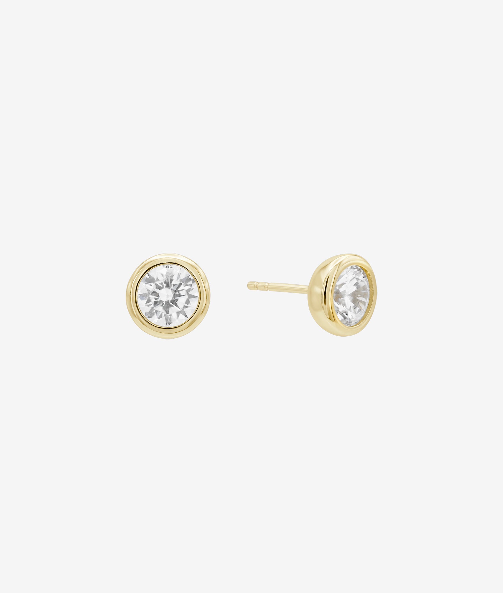 Bezel Solitaire Stud – SHOP SHASHI