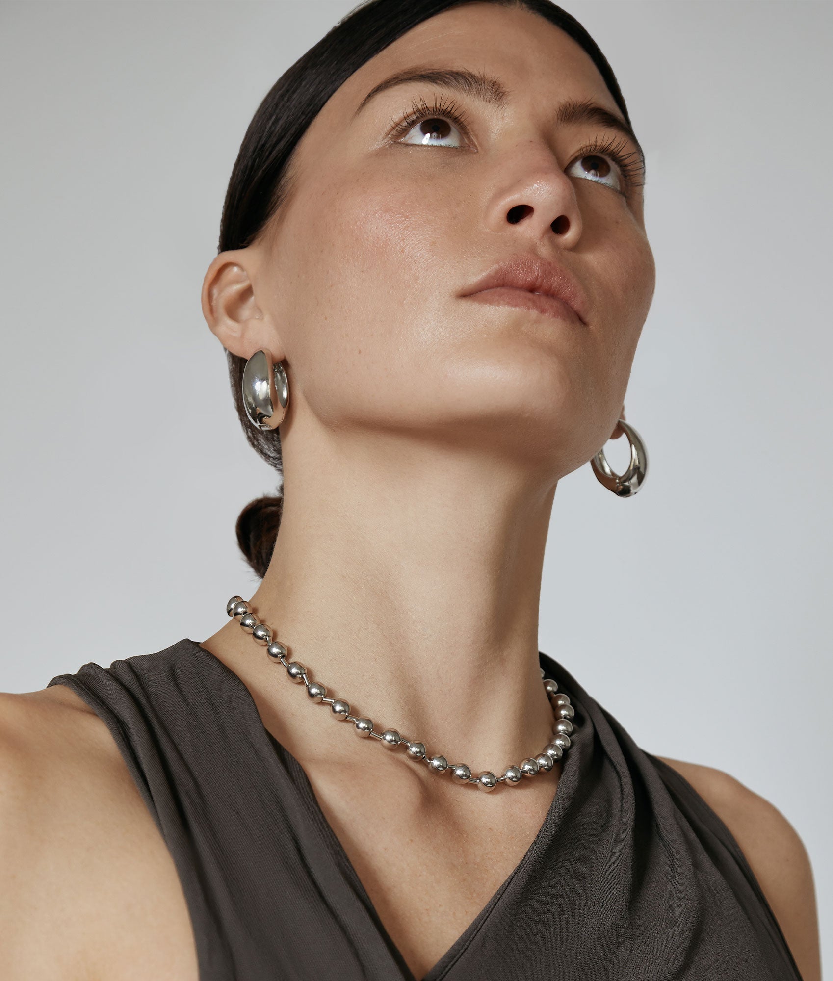 Cameron Silver Hoop | SHASHI Silver Hoop Earring – SHOP SHASHI