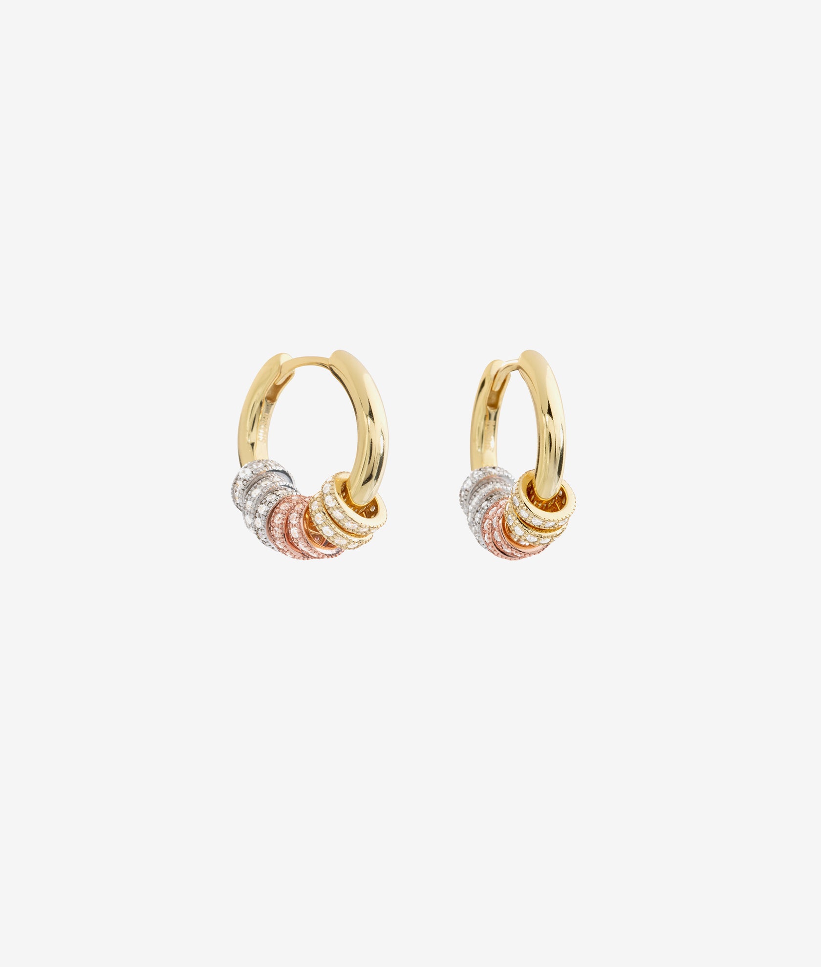 Gaia Pave Hoops | SHASHI Pave Huggie – SHOP SHASHI