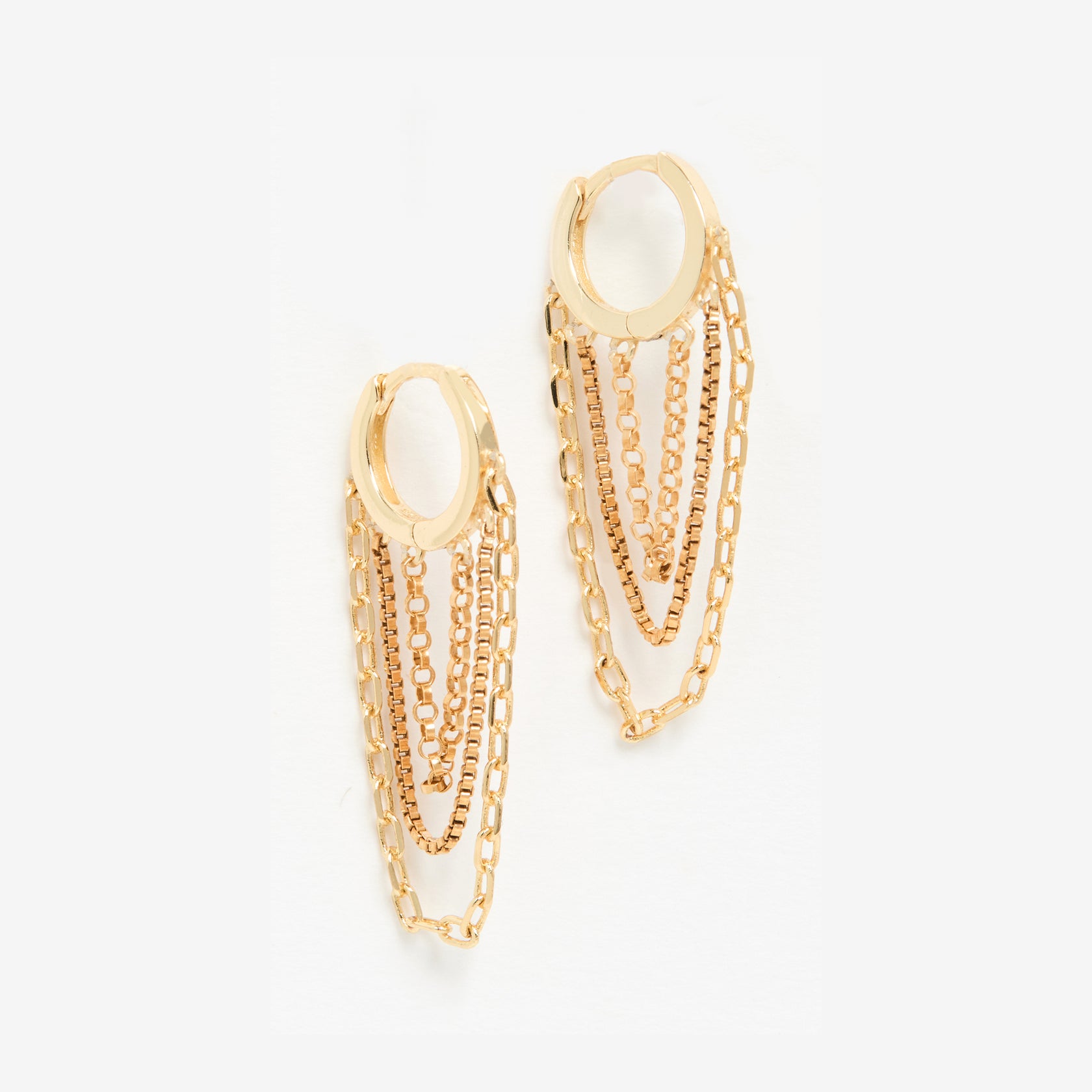 Paloma Chain Huggie Hoop Earring SHASHI – SHOP SHASHI