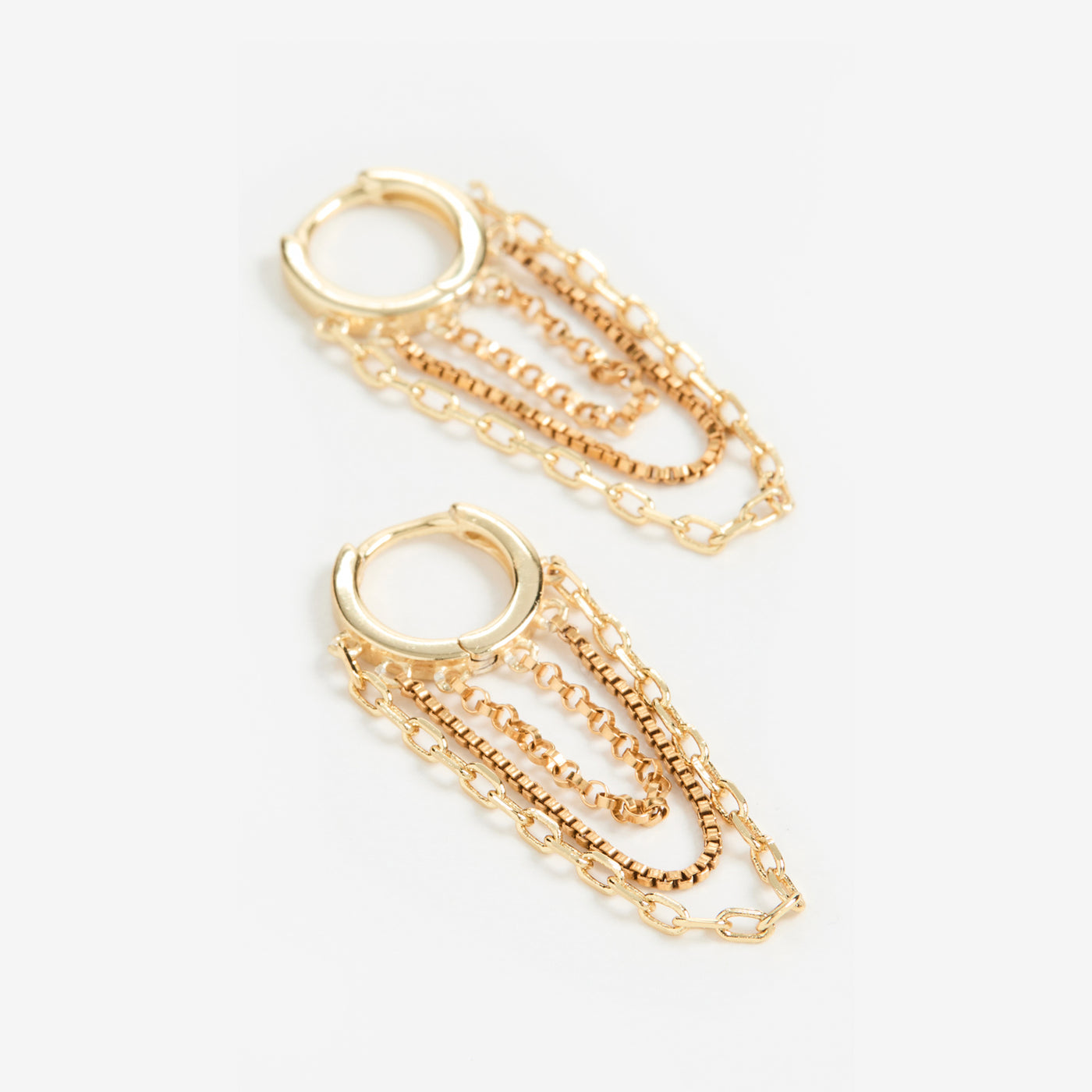 Paloma Chain Huggie Hoop Earring SHASHI - SHOP SHASHI