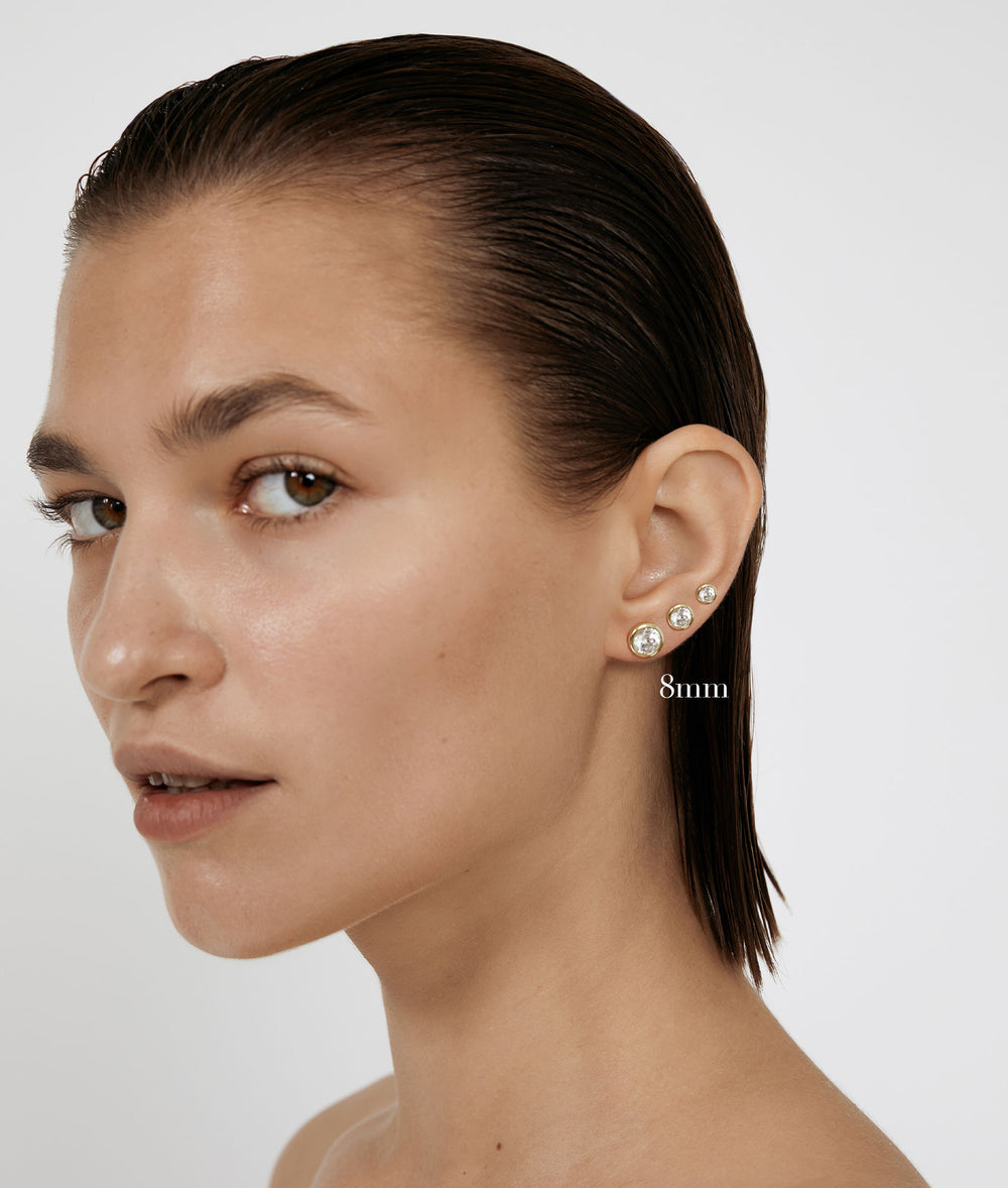 Bezel Solitaire Stud - SHOP SHASHI